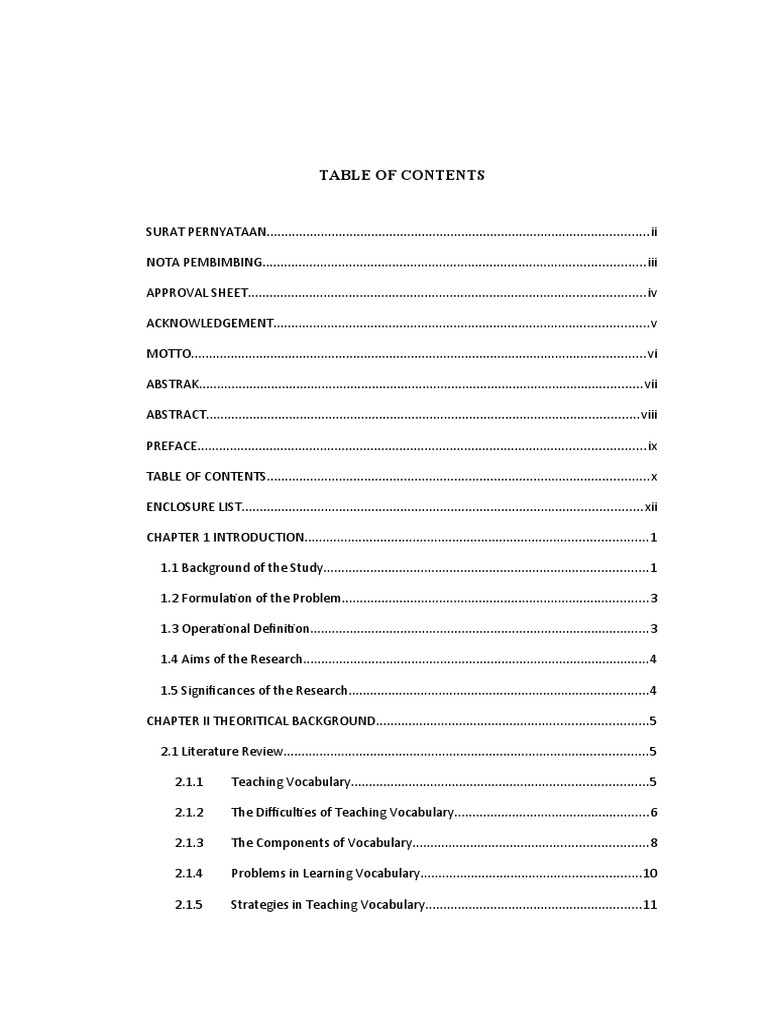 Table of Contents | PDF | Methodology | Learning