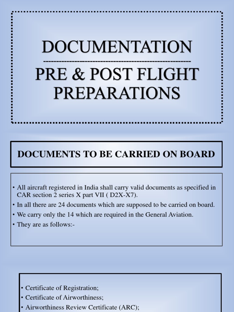 Pilot Pre-Flight Checklist Guide | PDF | Aviation | Transport