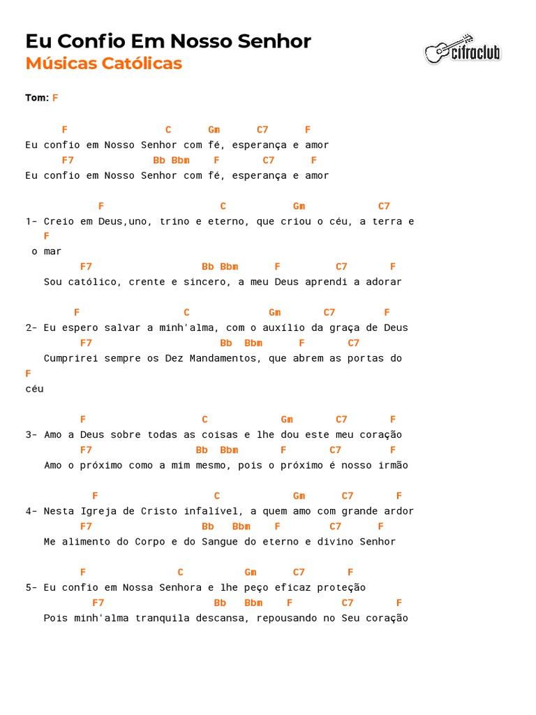 Eu Confio em Nosso Senhor2 | PDF