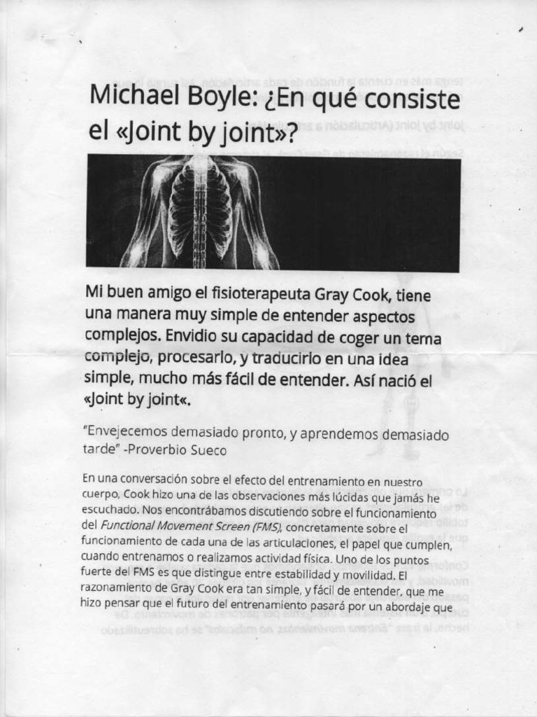 Joint by Joynt - Michael Boyle | PDF