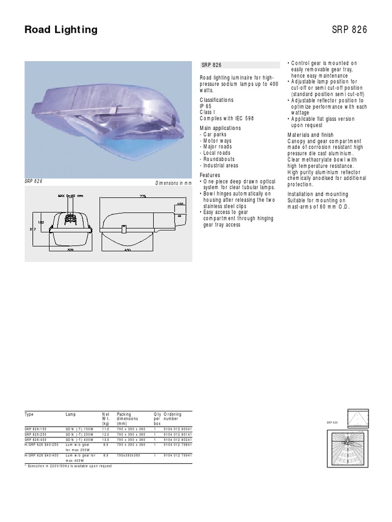 SRP 826 | PDF | Lighting | Building Engineering