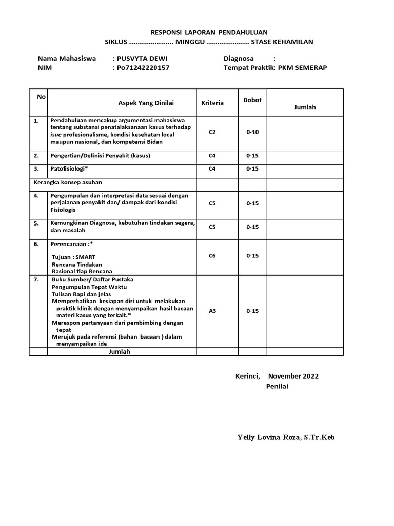 Format Penilaian | PDF | Karier & Perkembangan | Pengembangan Diri