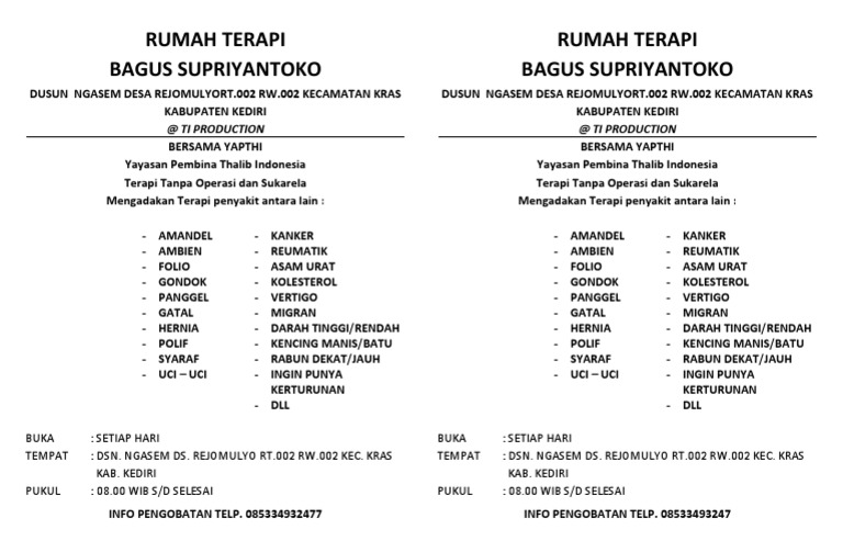 Rumah Terapi | PDF | Kesehatan Holistik