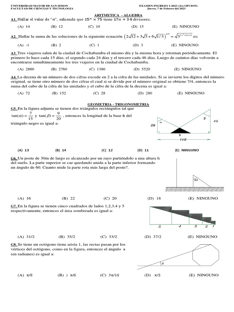 Aritmetica - Algebra A1 | PDF | Rna | Ribosoma