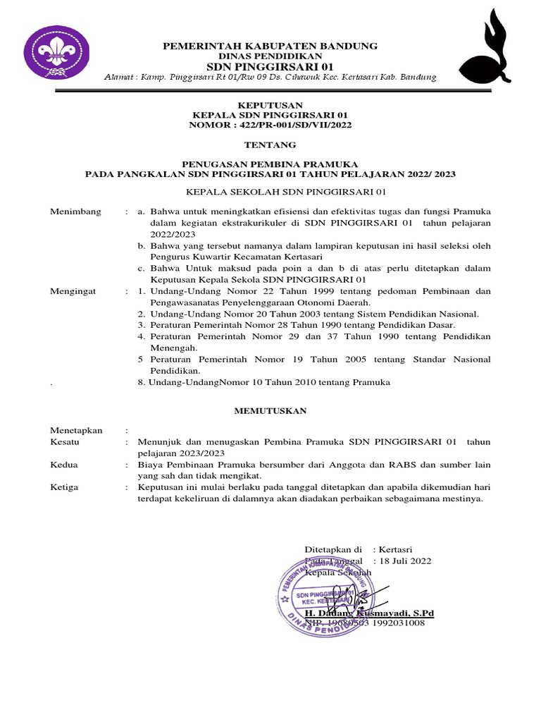 SK Pembina Pramuka_compressed | PDF