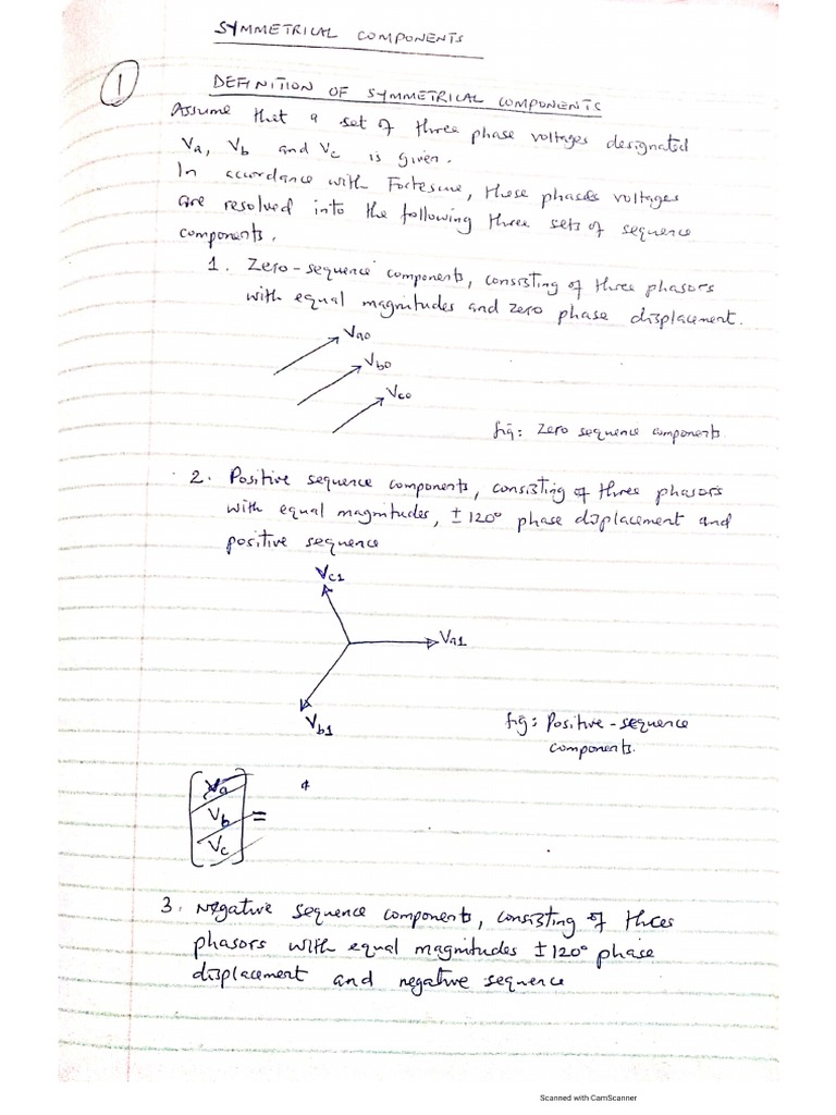 Symmetrical Components | PDF