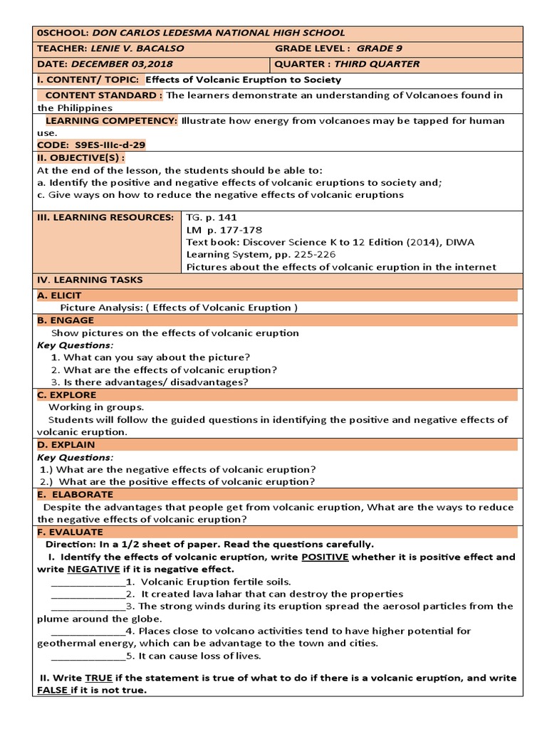 DLP in Science | PDF | Acceleration | Lesson Plan