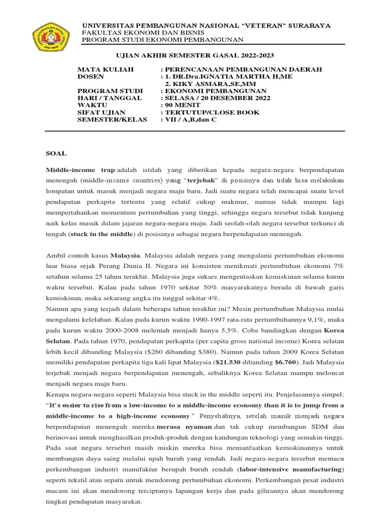 Soal Eas PPD 2022-2023 | PDF