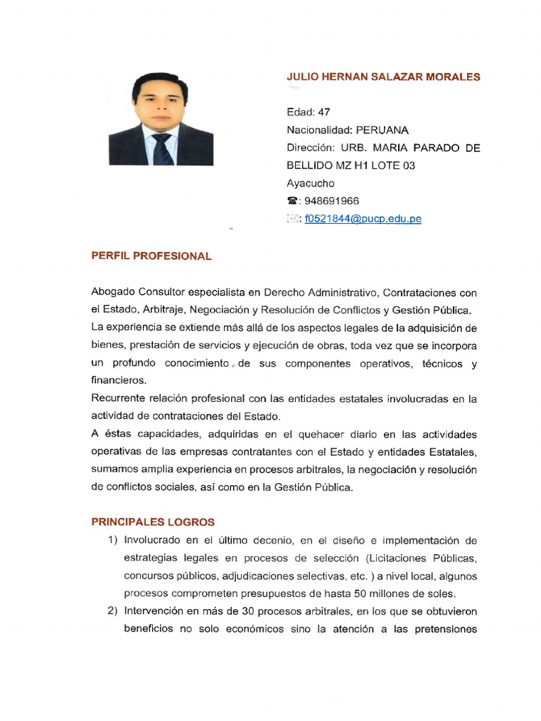 CV Julio Salazar (2022) | PDF