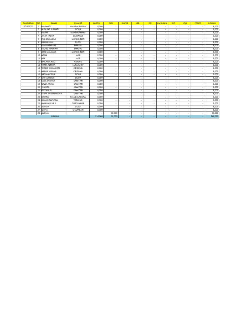 8 Agustus 2022 PKM Salopa | PDF