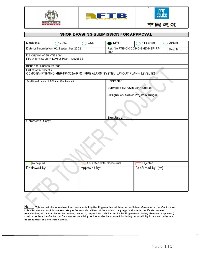 FTB CK CCMC SHD Mep FP 002 R.00 | PDF