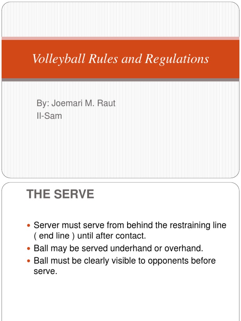 Volleyball Rules Illustrated Guide | PDF | Volleyball | Sports