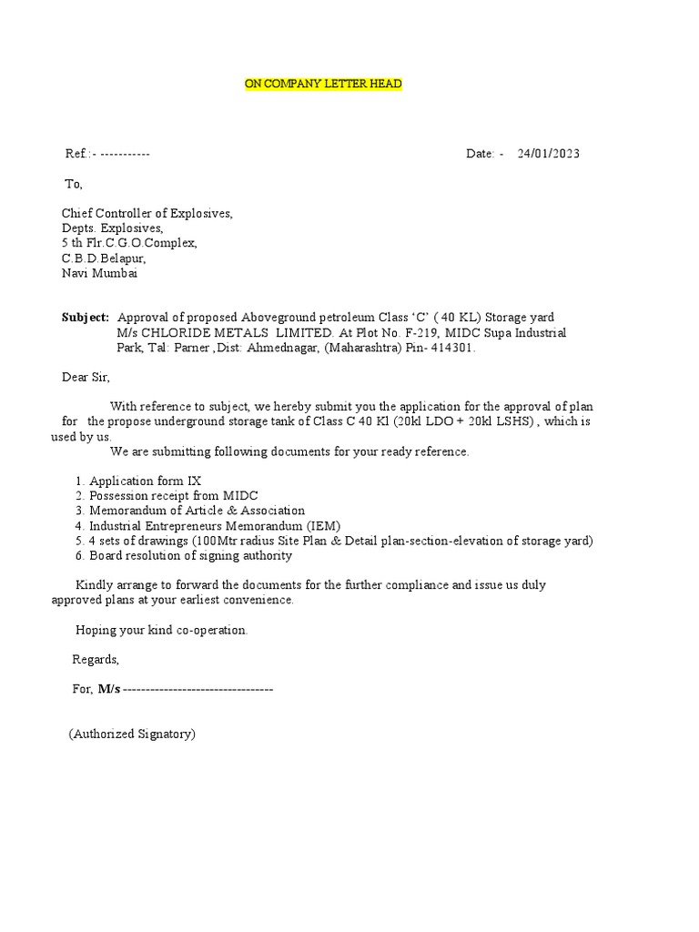 Peso Covering Letter | PDF