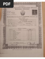 Matriculation Marksheet 2005 BWP Board | PDF