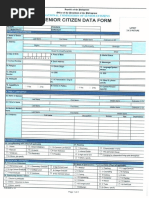 Senior Citizen Data Form | PDF