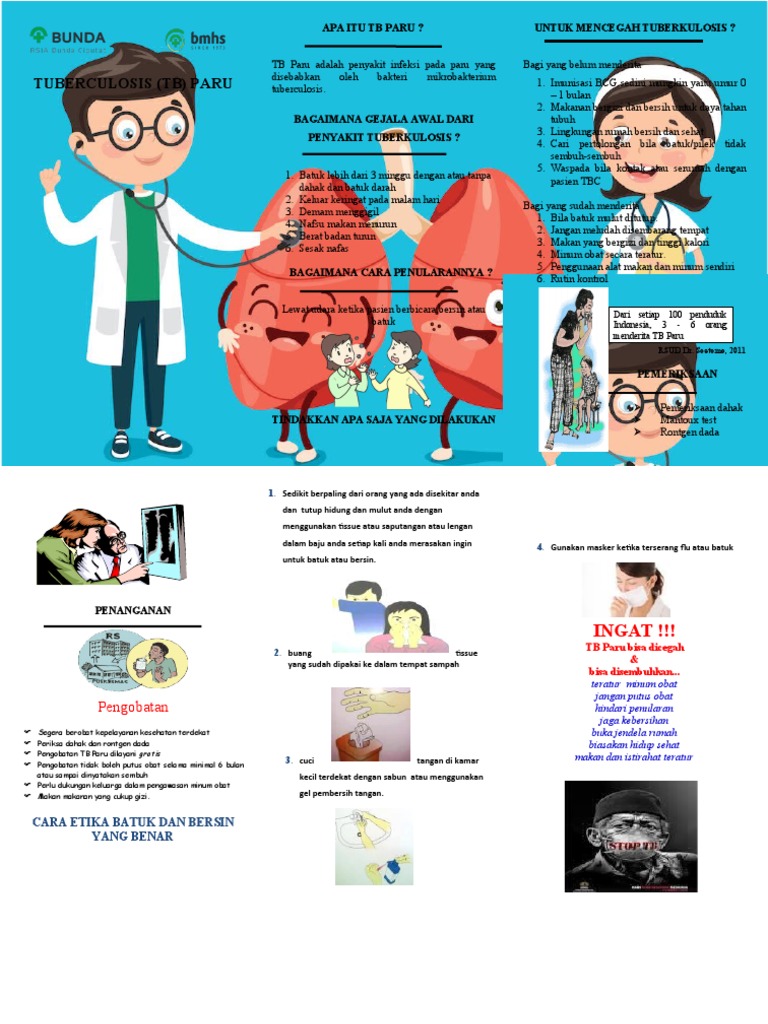 Leaflet - Penyuluhan - TB - Paru New | PDF | Kesehatan Holistik