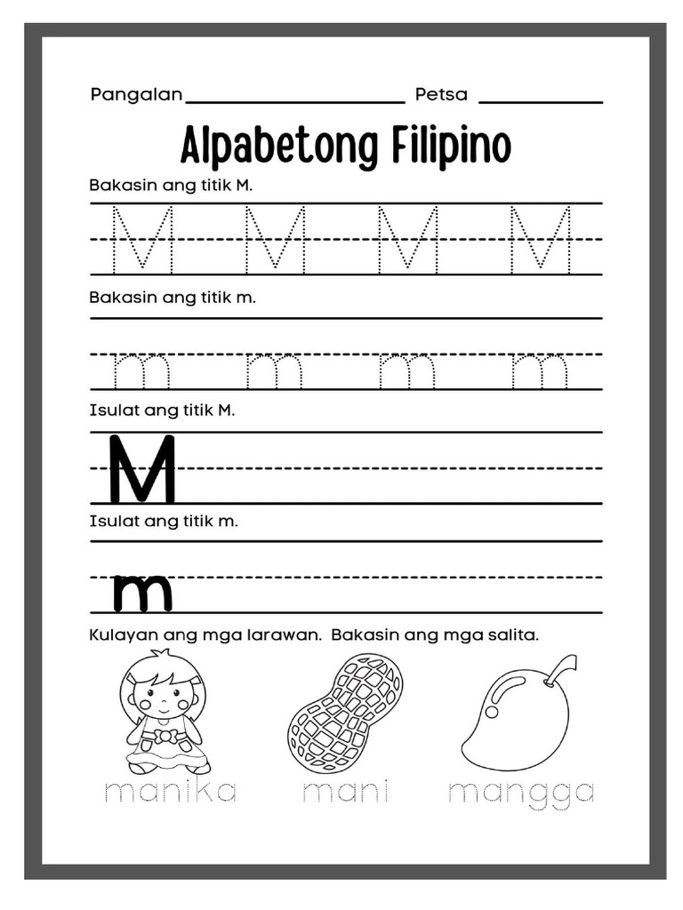 Letter Tracing Alpabeto | PDF