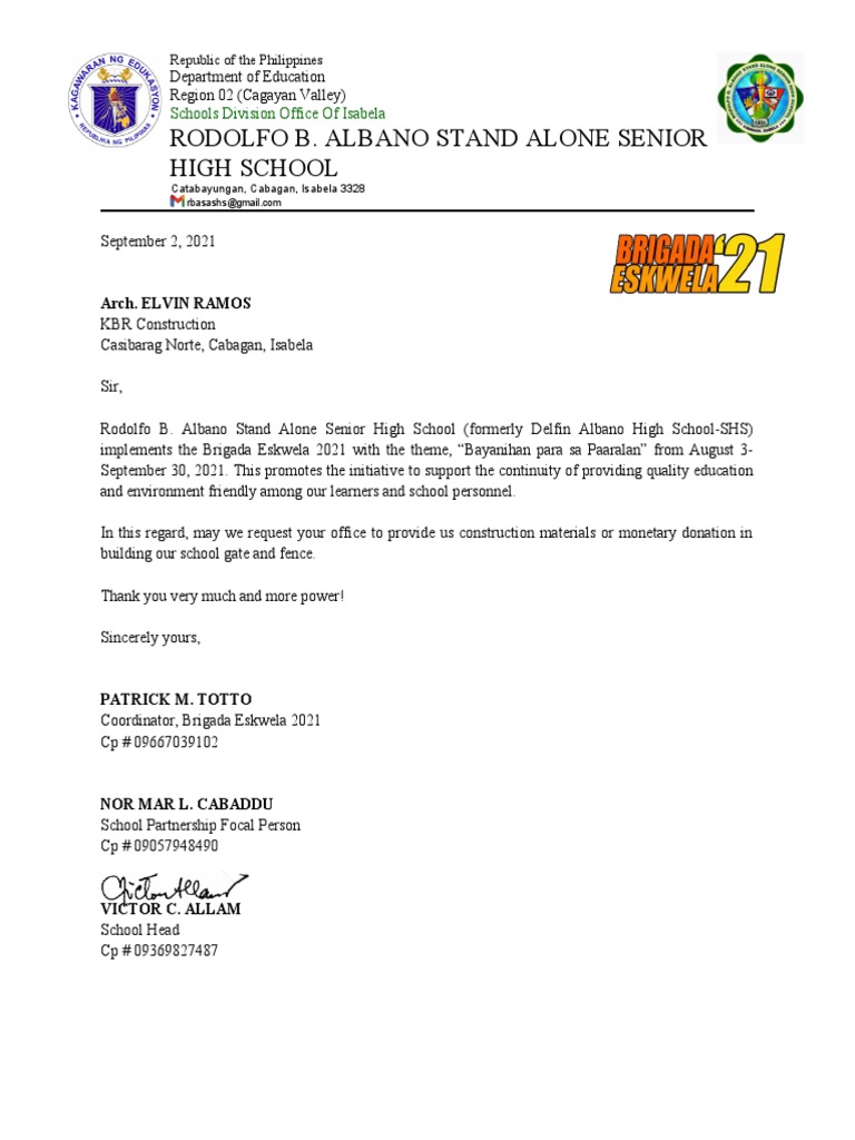 Solicitation Letter | Download Free PDF | Government Institutions ...