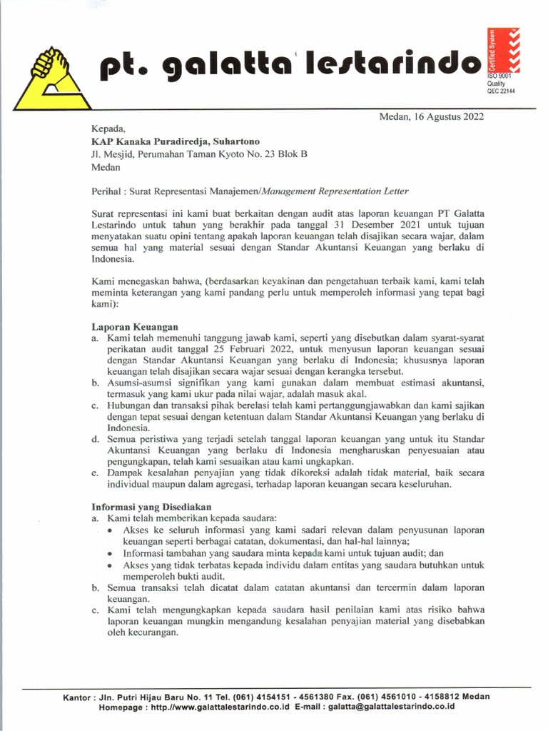 MRL Galatta Lestarindo GA 2021 | PDF