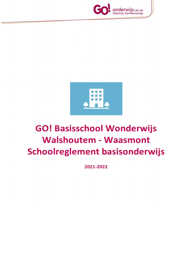 2021-2022-Schoolreglement Eizer School | PDF