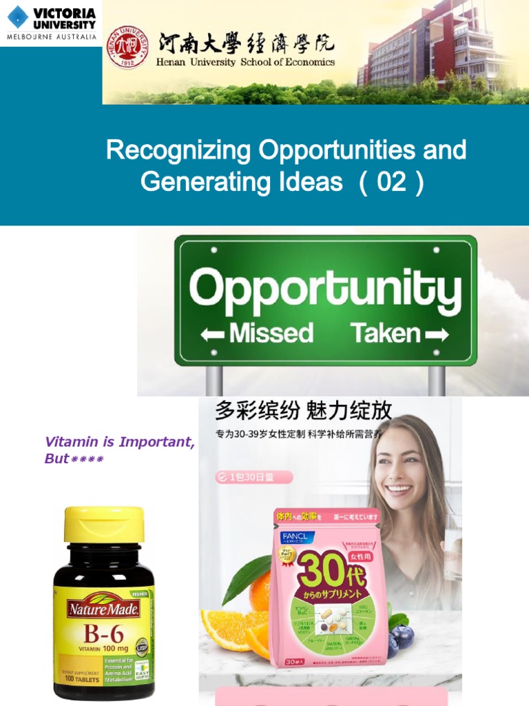 02-Recognizing Opportunities and Generating Ideas | PDF | Creativity ...