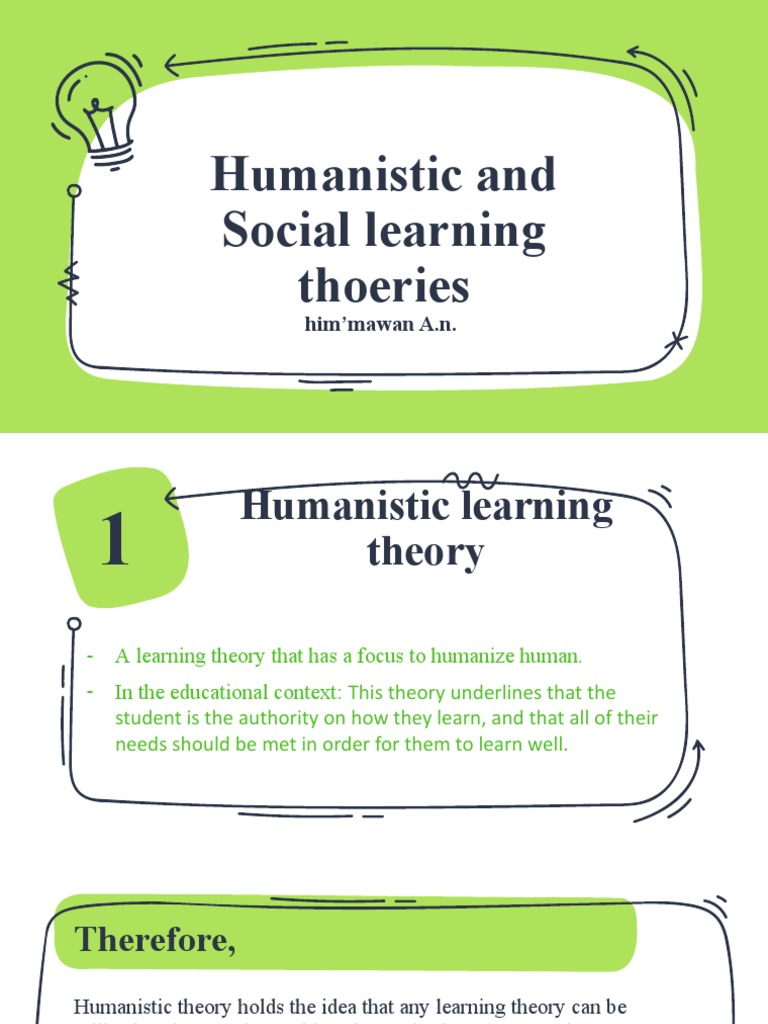 Humanistic and Social Learning Theories | PDF | Learning Theory (Education) | Learning