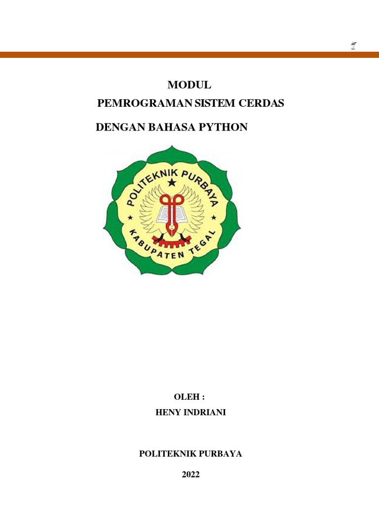 Modul Praktikum Phyton PP - PRAKTEK KECERDASAN BUATAN | PDF