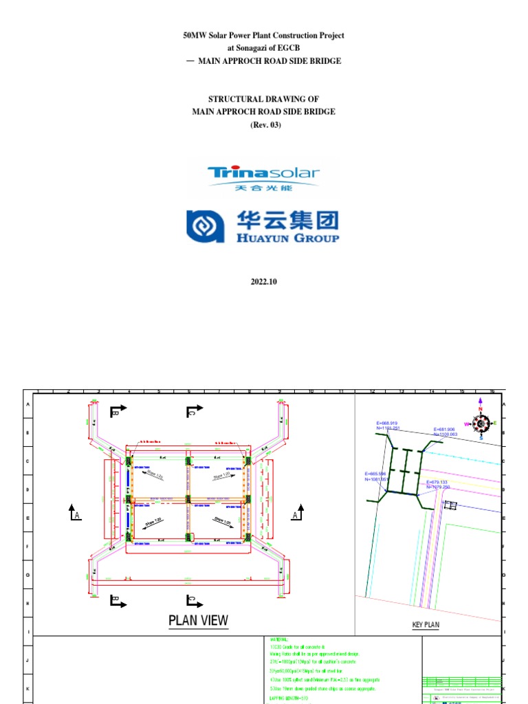 Bridge Structural Plan for Engineers | PDF | Civil Engineering