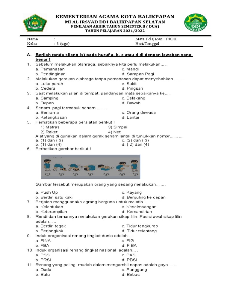 Soal Pas Mi Klas 3 2022 | PDF