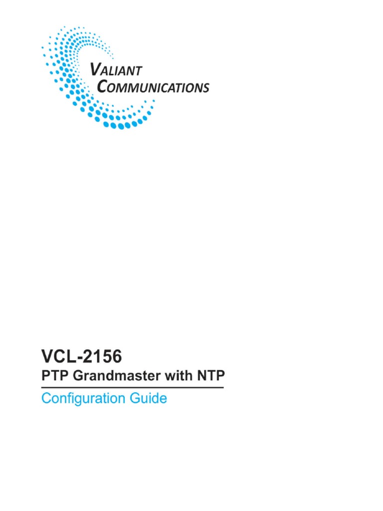 VCL 2156 NTP PTP Configuration Guide | PDF