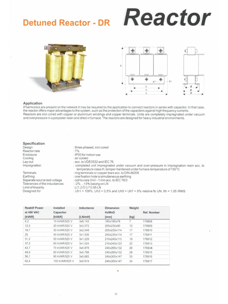 Detuned Reactor ABB | PDF