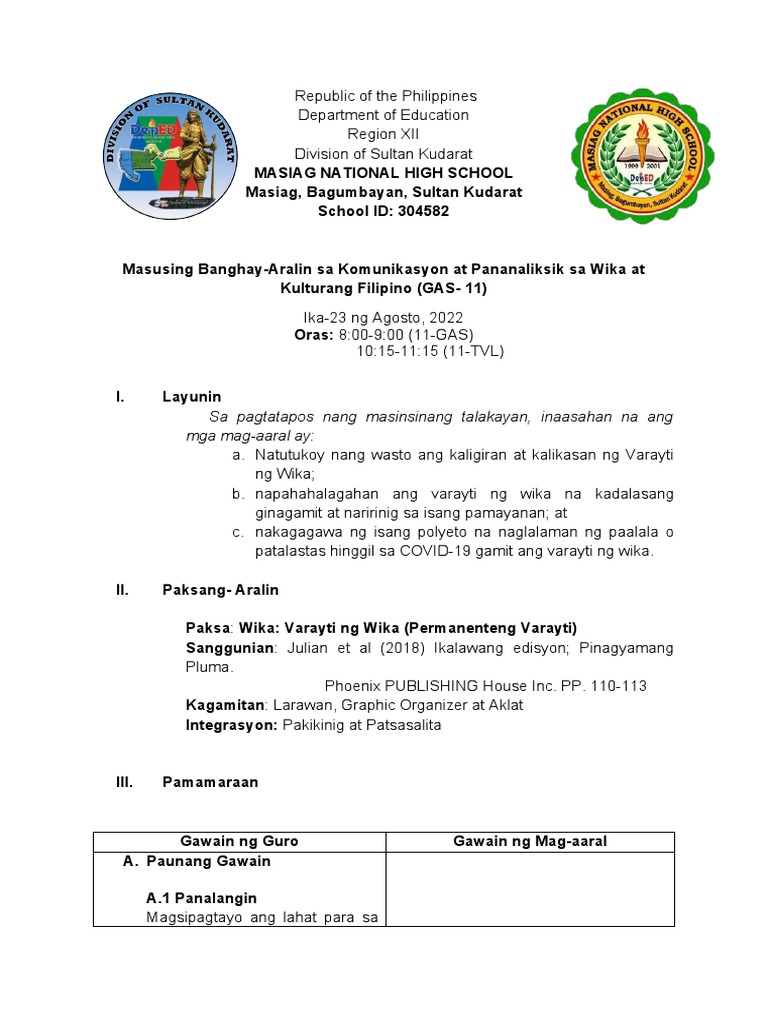 Varayti NG Wika | PDF