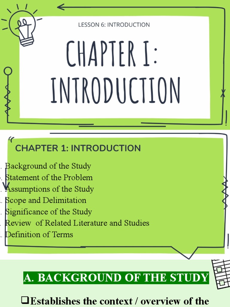 LESSON 6 Chapter 1 Introduction | PDF | Hypothesis | Educational Technology