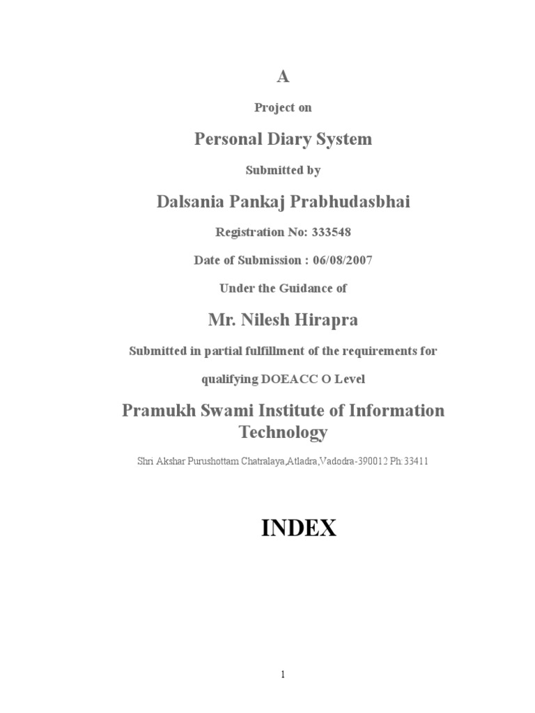 Personal Diary System | Download Free PDF | Typefaces | Password