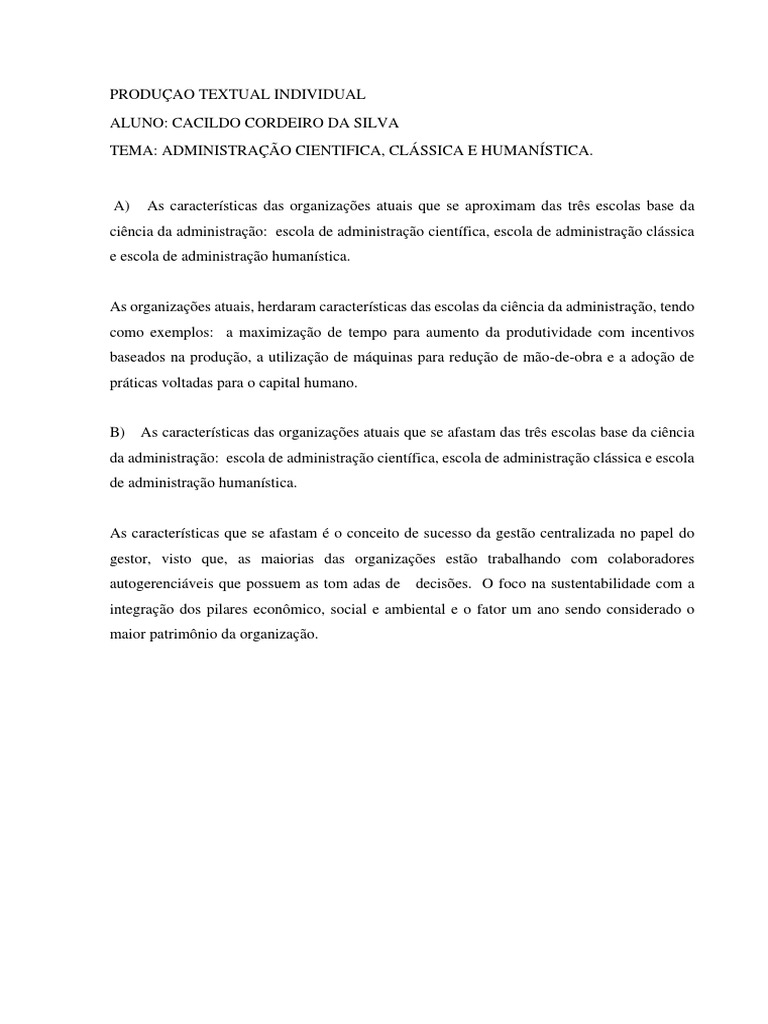 Produção Textual Individual | PDF