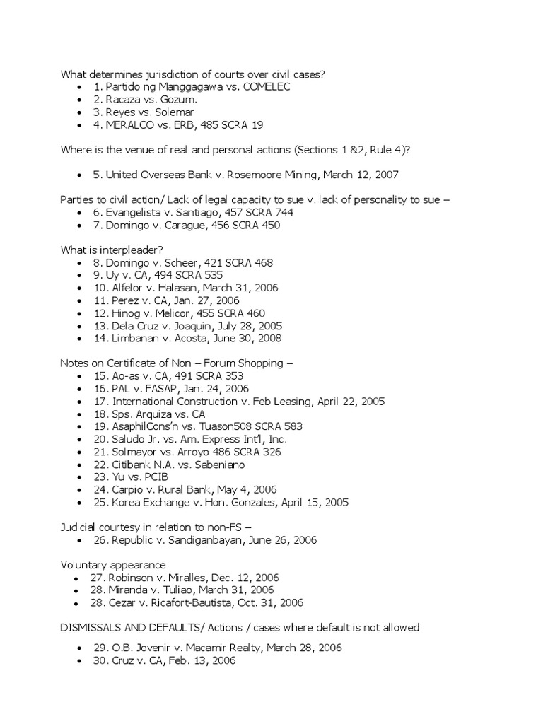 Civil Procedure Cases | PDF | Deposition (Law) | Government Institutions