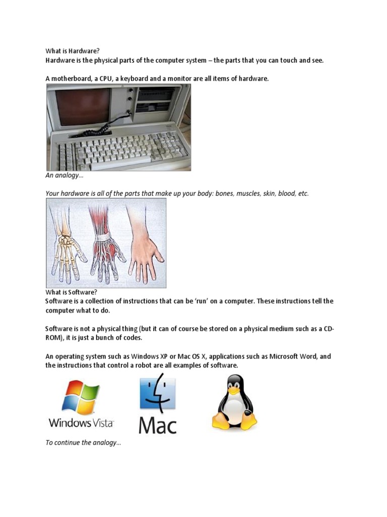 Understanding Computer Hardware and Software | PDF | Computer Data ...