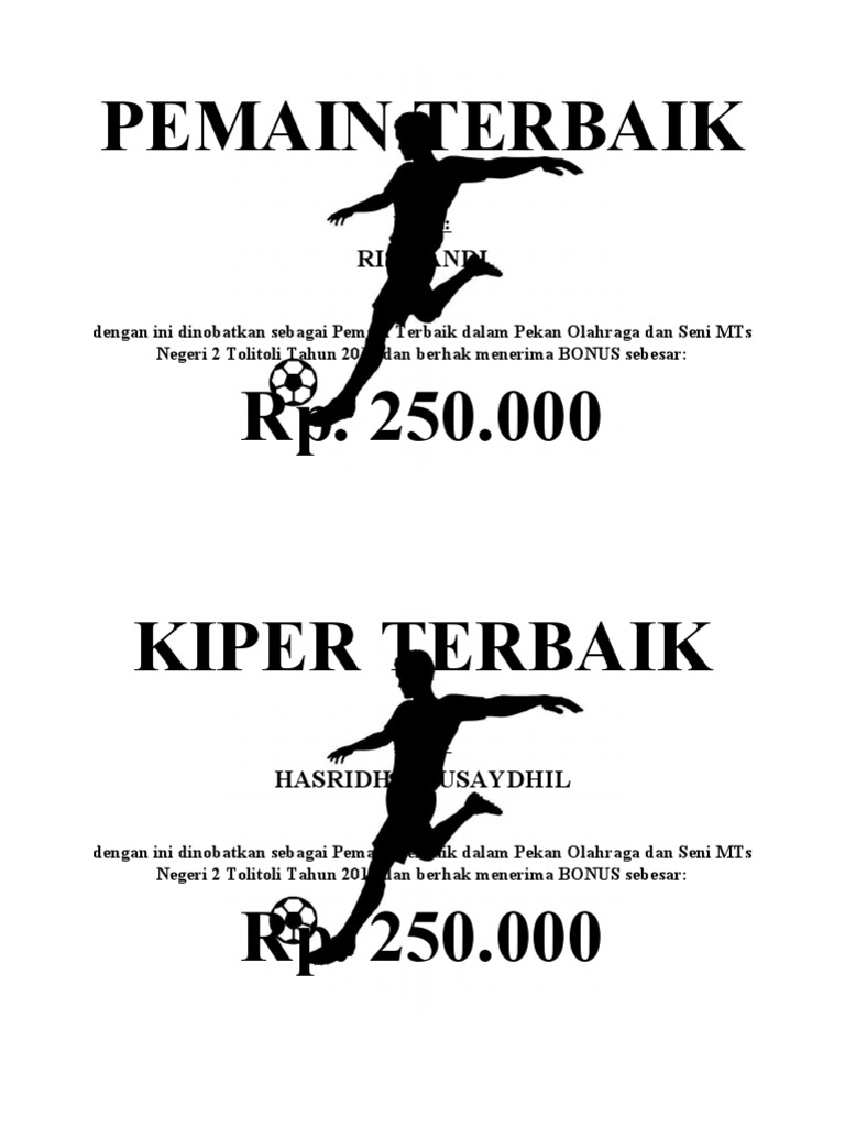 Hadiah Lomba Futsal | PDF