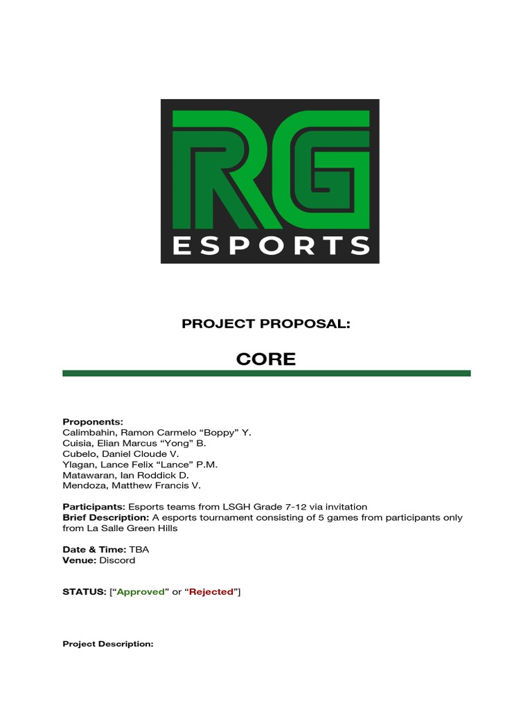 Ranger Gaming Esports - CORE | PDF | Gaming