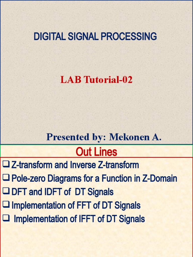 Dsp Lab 02 Pdf Algorithms Computational Science 