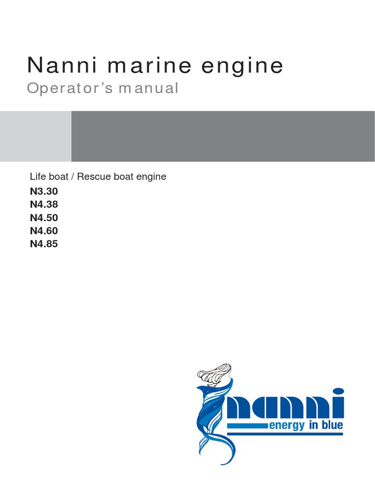 Operation and Maintenance Manual for Nanni Marine Diesel Engines | PDF ...