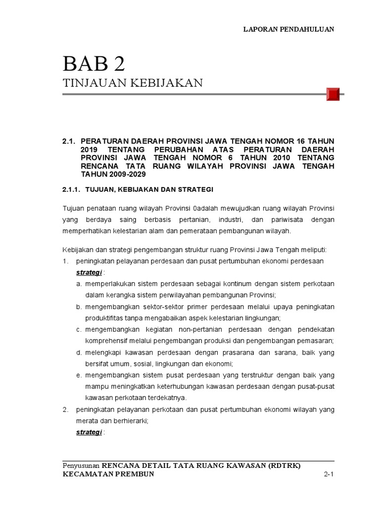 BAB 02 Tinjauan Kebijakan-Rev | PDF