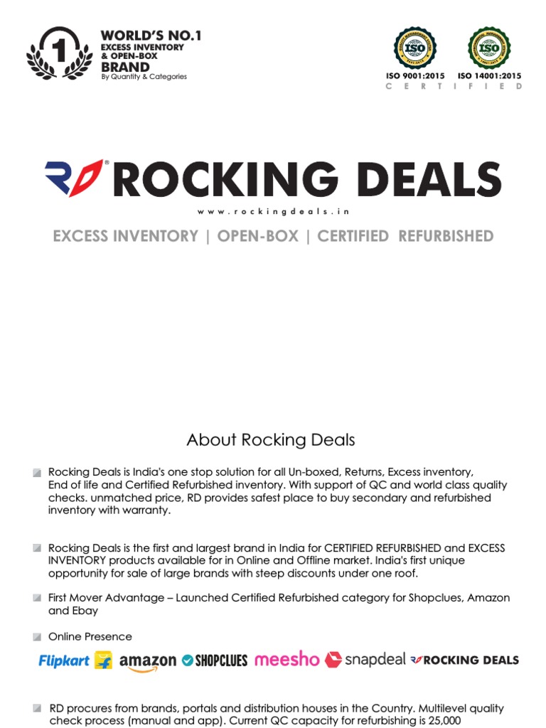 Rocking Deals - F2 | PDF | Brand | E Commerce