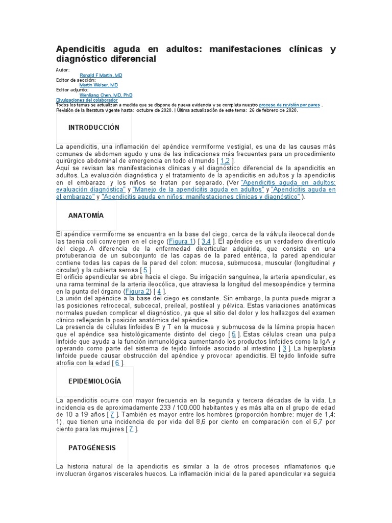 Apendicitis Aguda en Adultos | PDF | Ovario | El embarazo