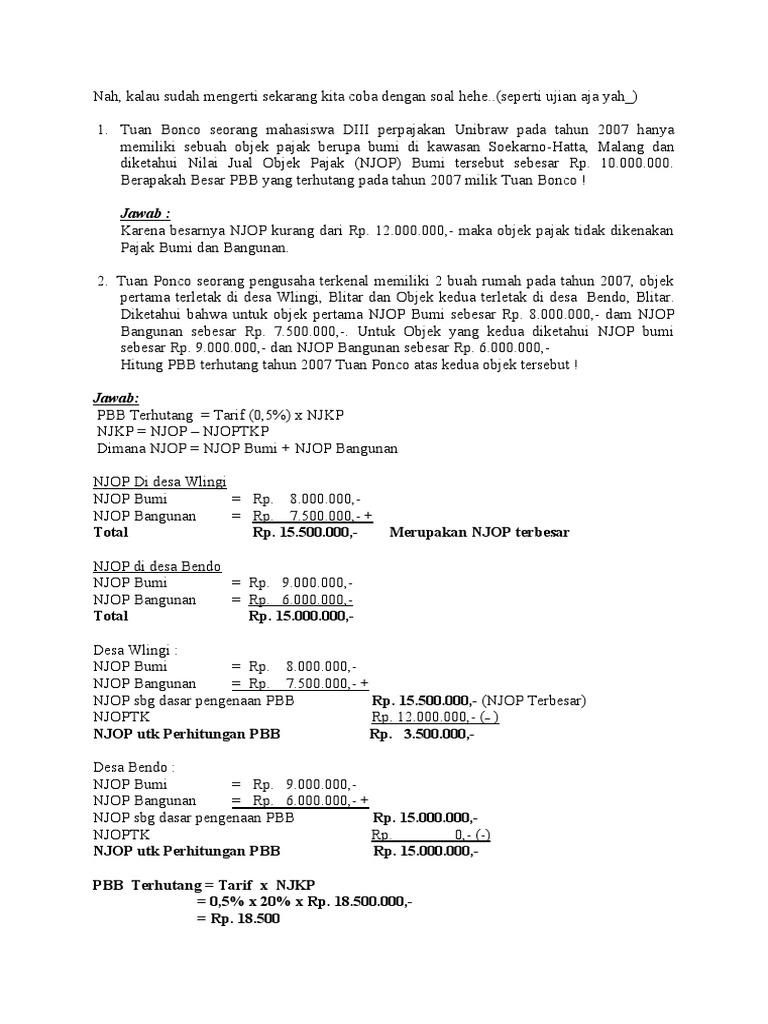 Soal Online PBB | PDF