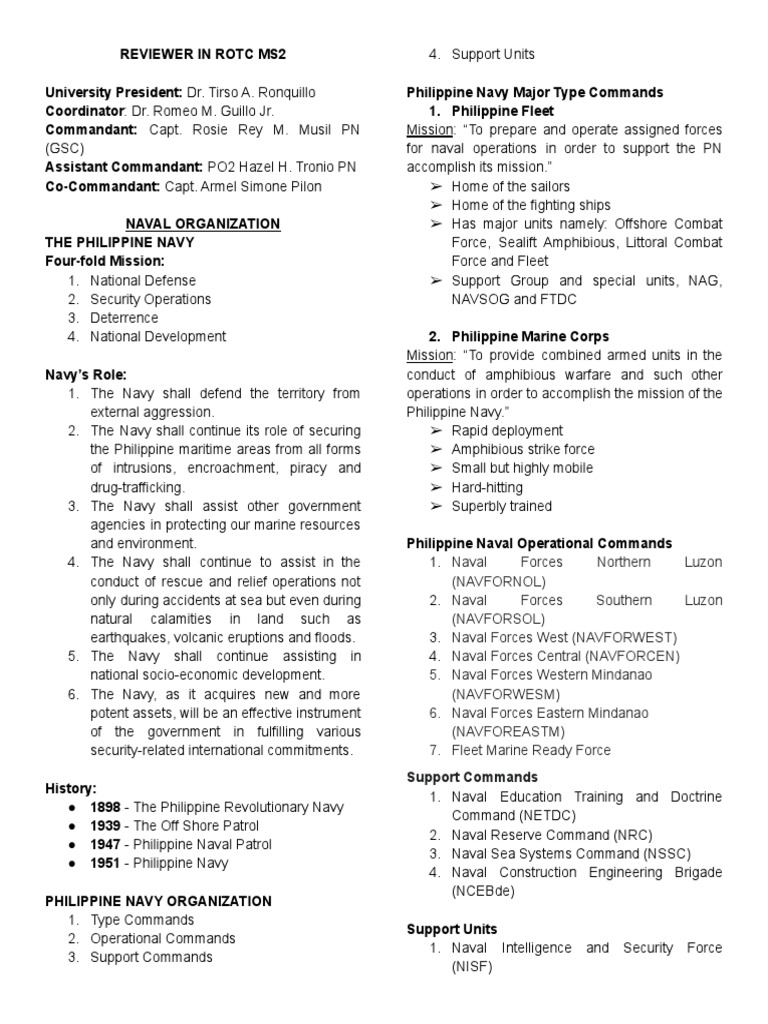ROTC Reviewer | PDF | Knot | Rope