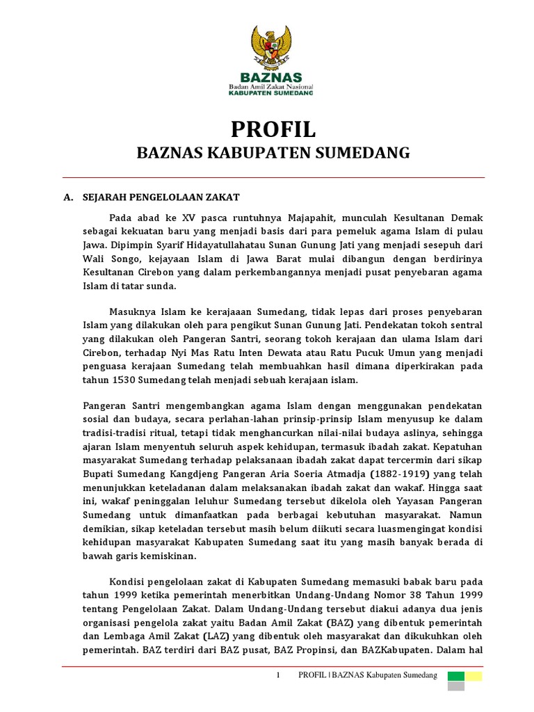 Profil Baznas Sumedang | PDF