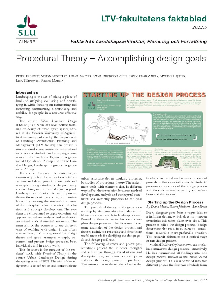 Procedural Theory | Download Free PDF | Design | Thought