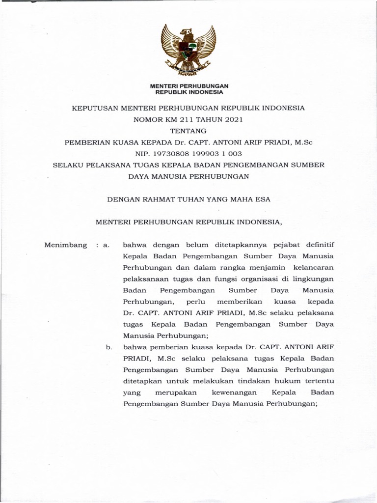 Km 211 Tahun 2021 Pdf