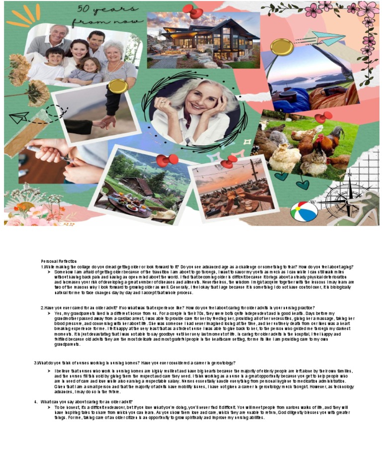 50 Years From Now Collage | PDF | Nursing | Old Age